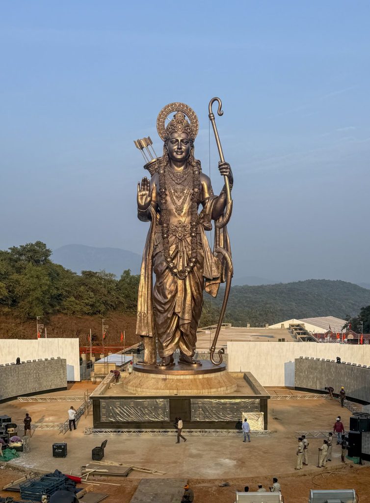 77-FOOT BRONZE LORD RAMA AT PARTAGALI MATH - Goan ObserverGoan Observer